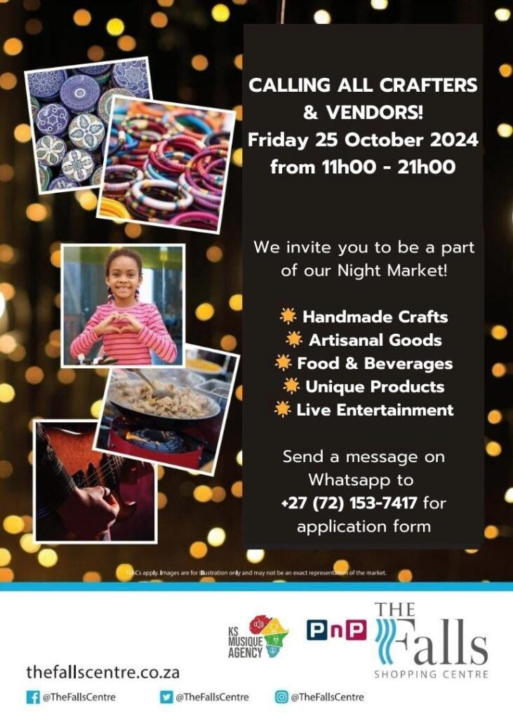 Calling all crafters and Vendors! – The Falls Shopping Centre