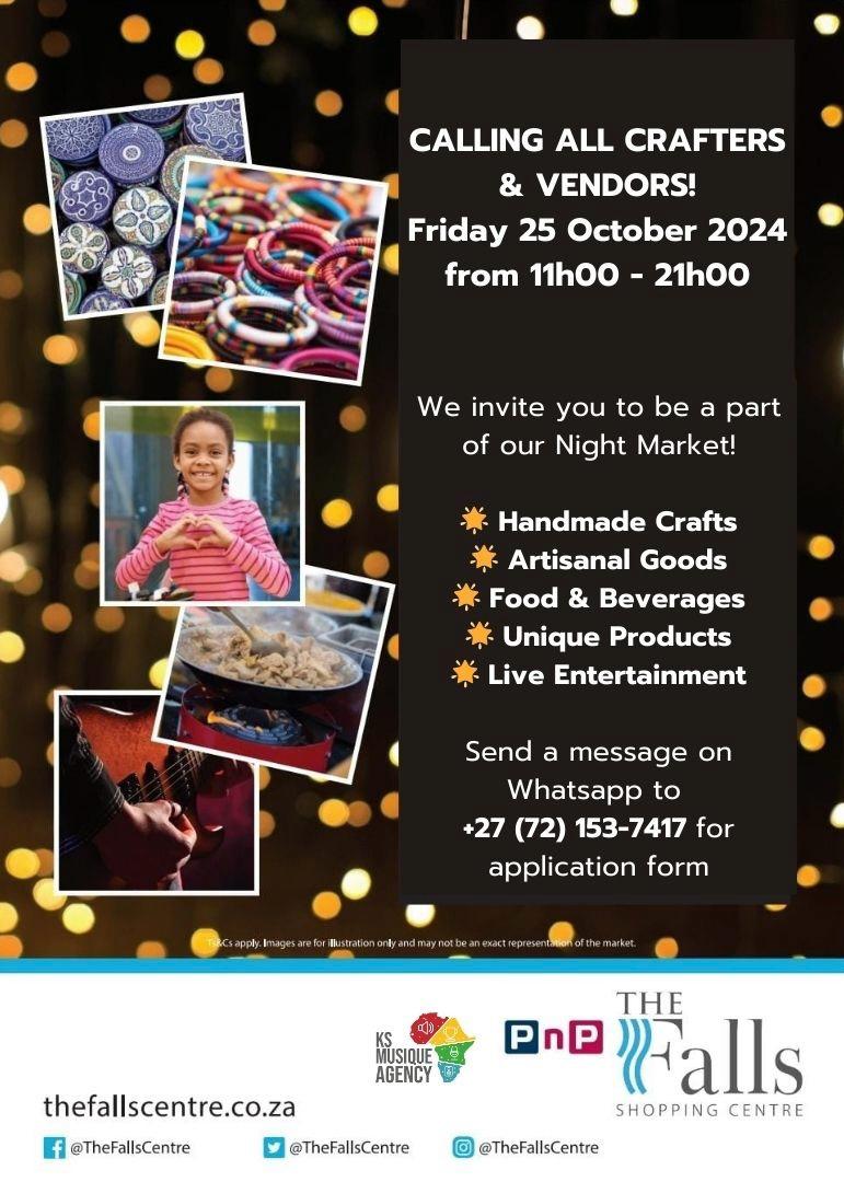 Calling all crafters and Vendors! – The Falls Shopping Centre